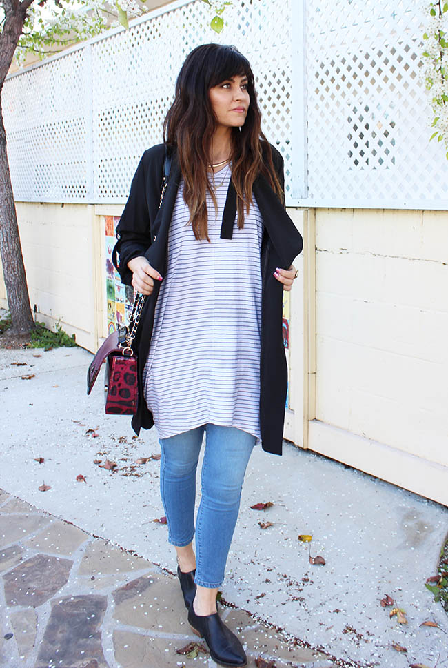 Dress over Denim - Glam Latte