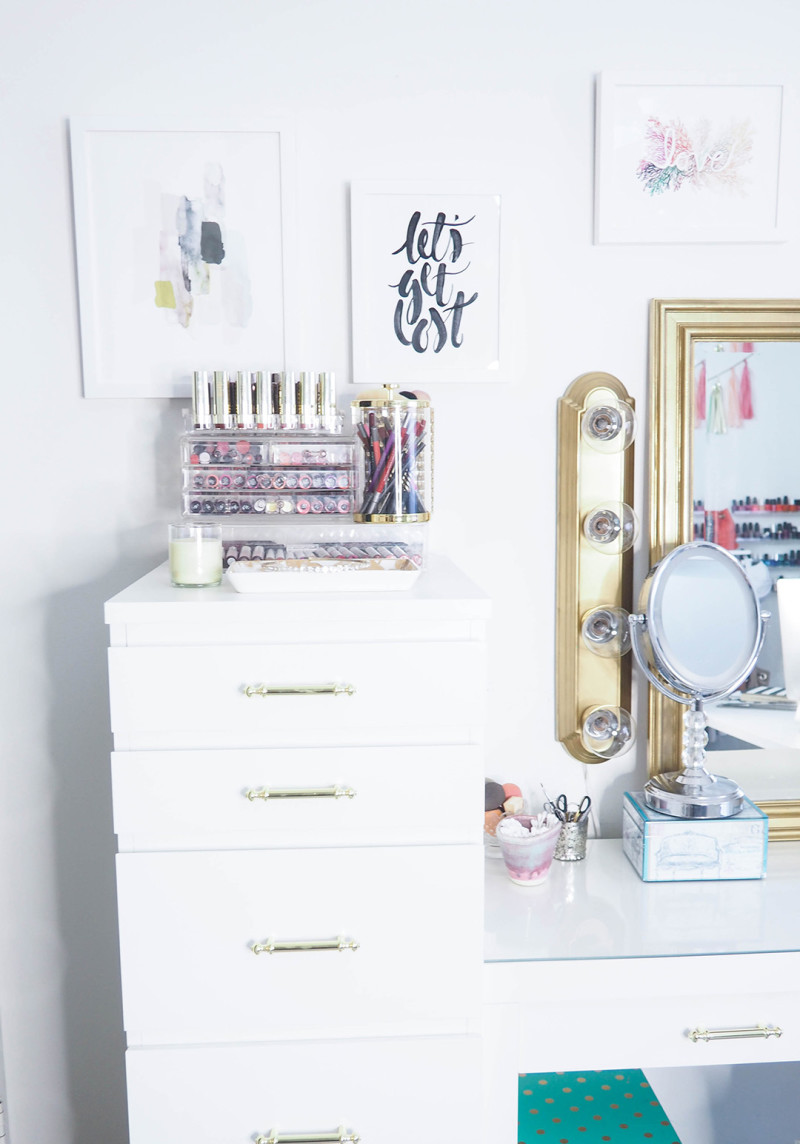 Vanity Makeover + Tour - Glam Latte